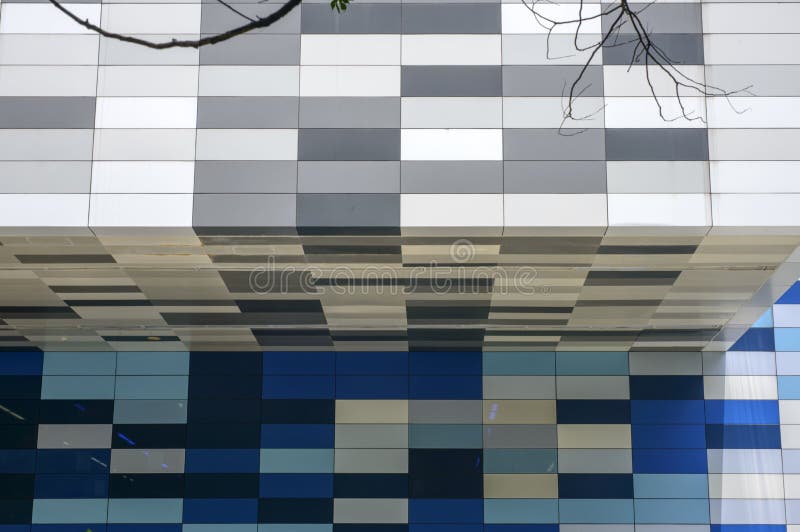Abstract Facade of a Modern Building Stock Photo - Image of ...