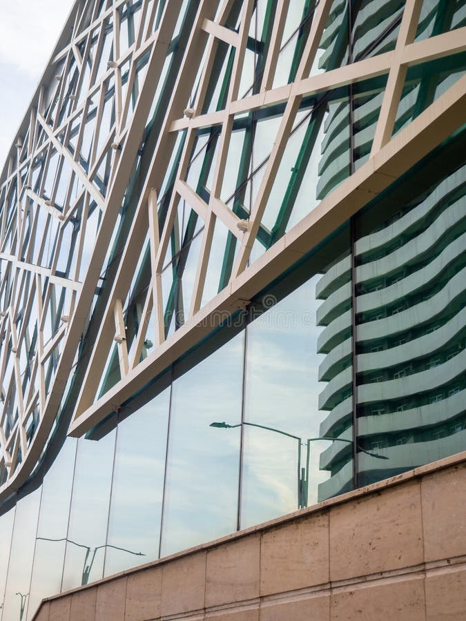 Abstract Facade of a Modern Shopping Center. Abstract Architecture ...