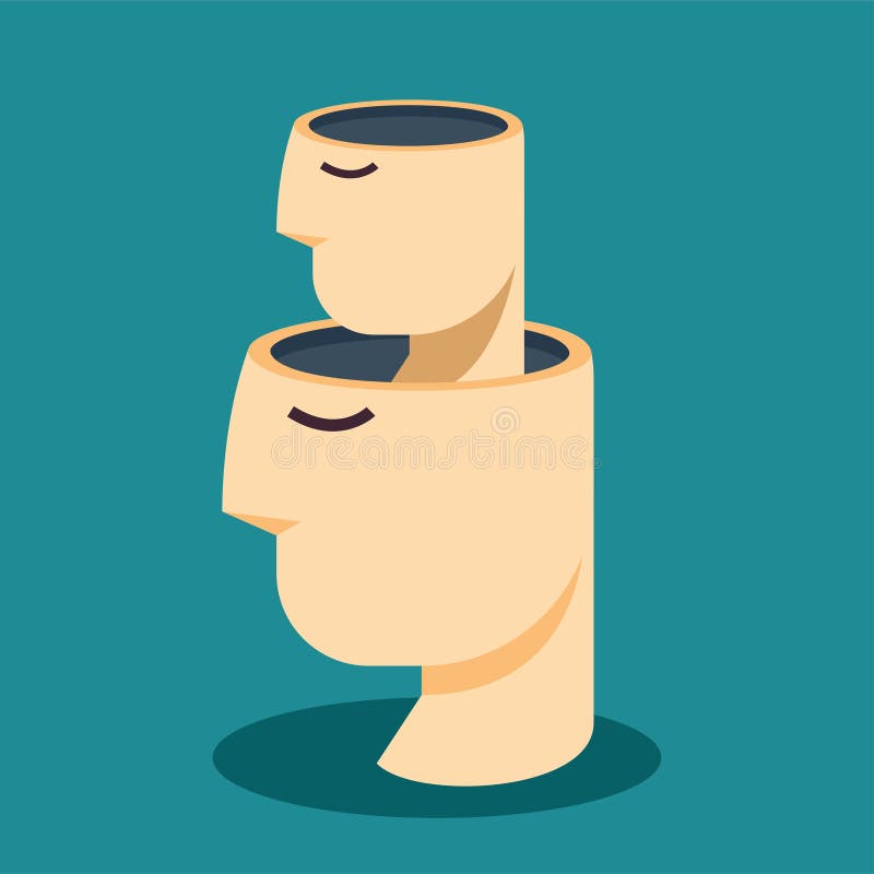 230301A_Abstract Face Deep Think Stock Illustration - Illustration of ...