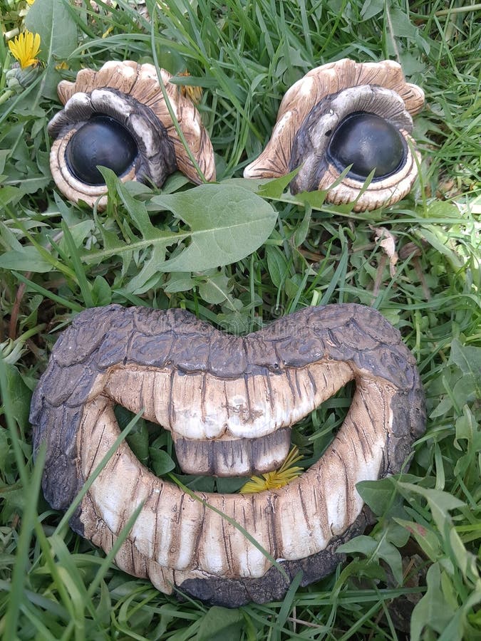 Abstract face in the grass stock photo. Image of grass - 317338392