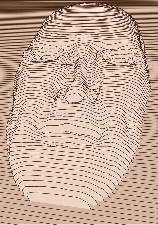 Abstract face, vector stock vector. Illustration of person - 12959266