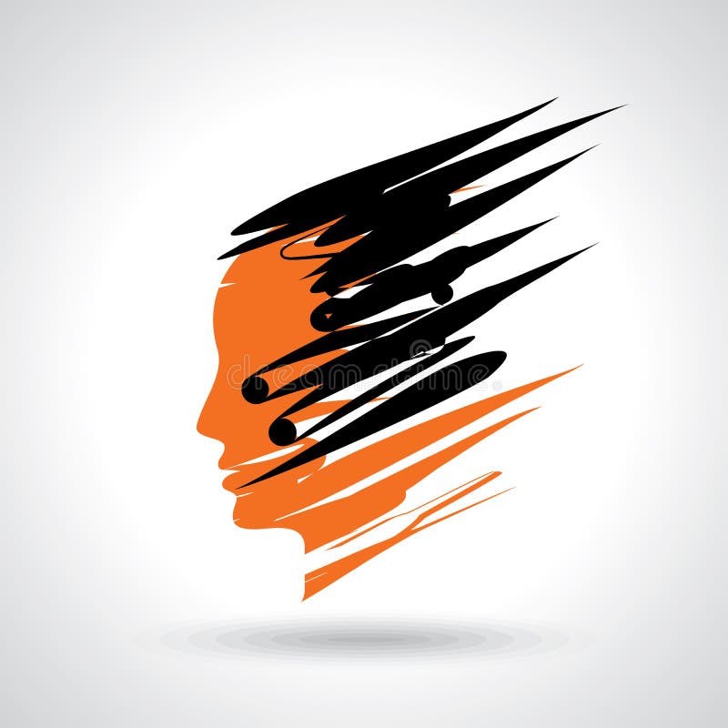 Abstract face vector stock vector. Illustration of inspiration - 57101671