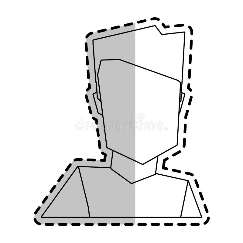 Abstract Faceless Man Icon Image Stock Vector - Illustration of human ...