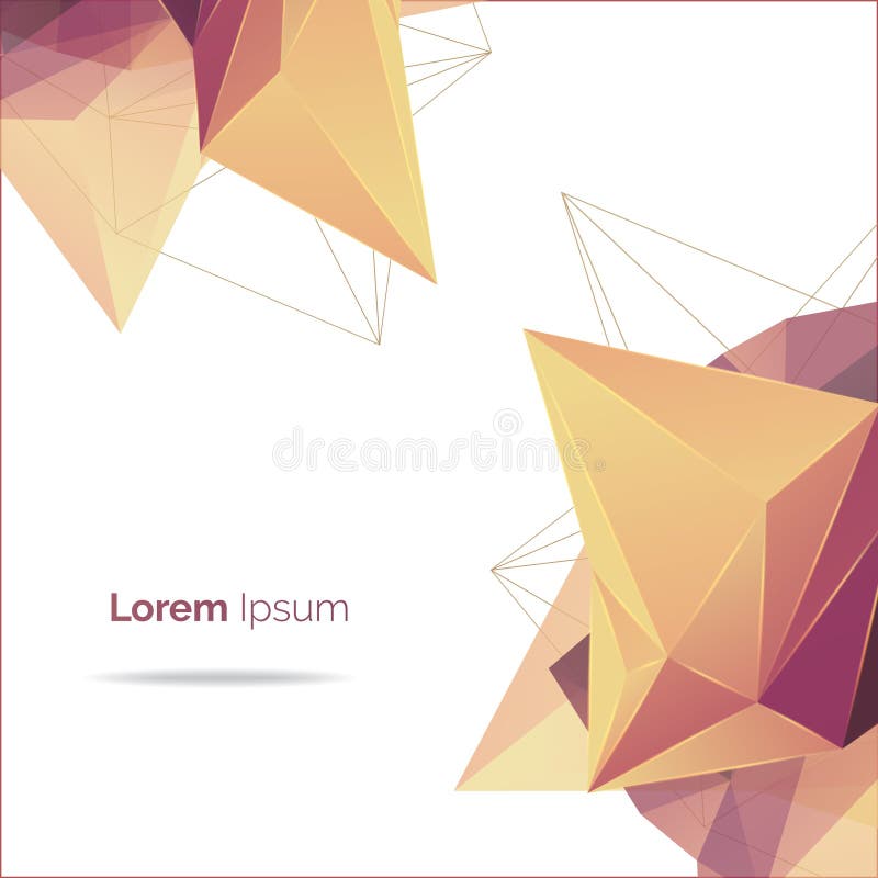 Abstract Faceted Background. Vector Illustration Decorative Design ...