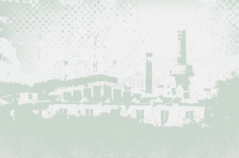 Abstract Factory and Grunge Scratched Background Stock Vector ...