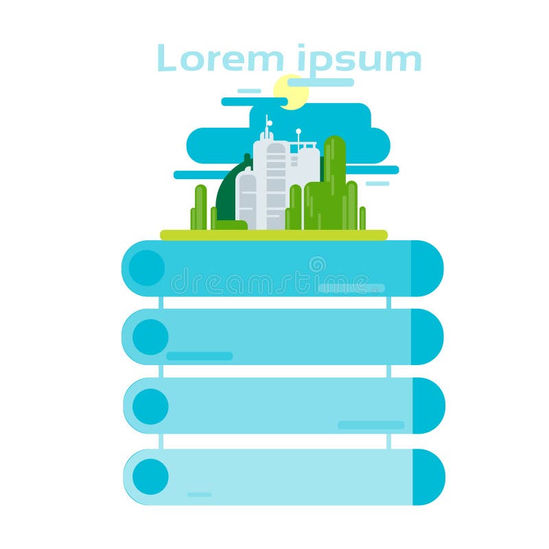 Abstract Factory Production Environment Ecology Infographic with Copy ...