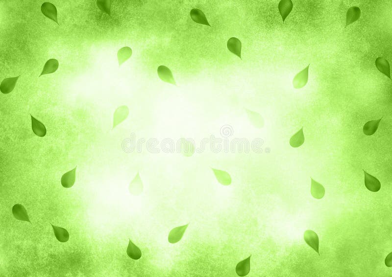 Abstract Faded Green Background with Leafs. Stock Illustration ...