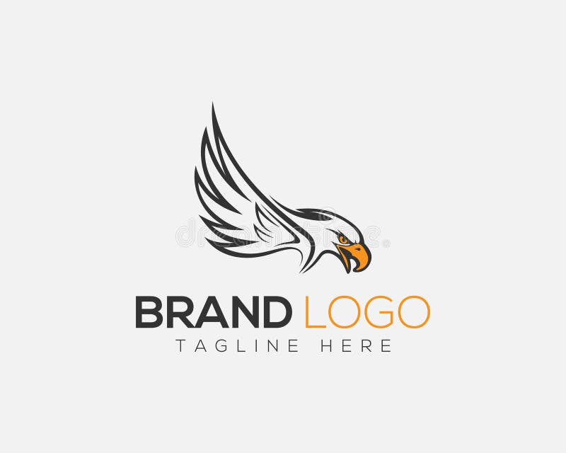 Abstract Falcon and Eagle Bird Isolated Logo Design Vector Illustration ...