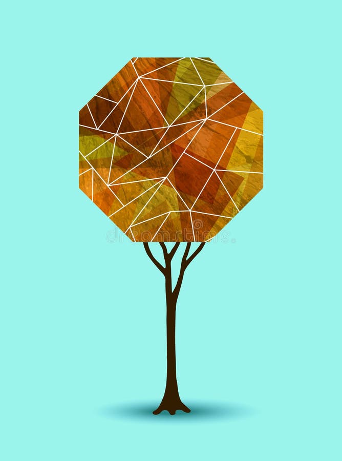 Geometric Fall Elements Seamless Pattern Backgroun Stock Vector ...