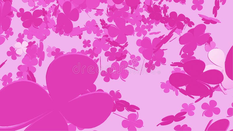 Falling Clover Leaves Isolated on White Background Stock Video - Video ...