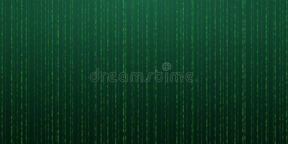 Abstract Falling Digits. Digital Code Rain in a Matrix Inspired ...