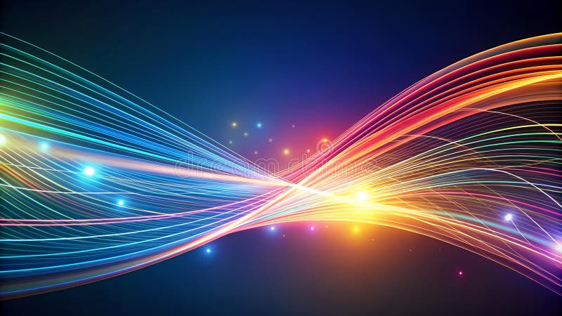 Abstract Falling Lines - a Symphony of Motion AI Generated Stock ...