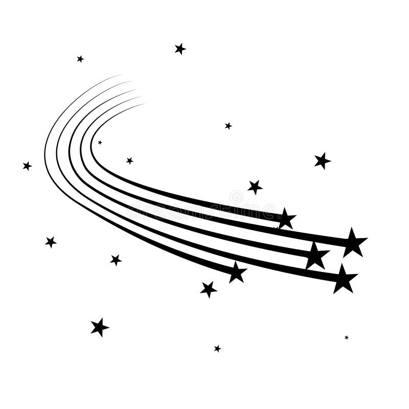 Abstract Falling Star - Black Shooting Star Vector Stock Vector ... Abstract Falling Star - Black Shooting Star Vector Stock Vector ...