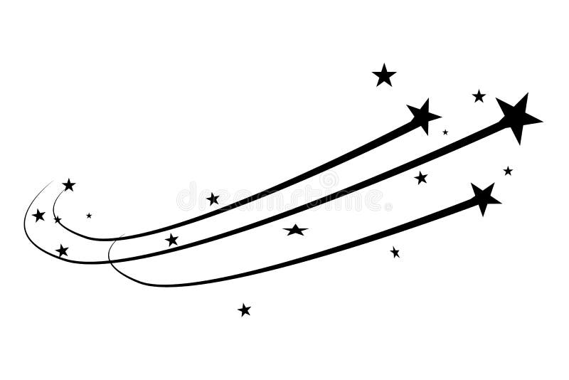 Abstract Falling Star - Black Shooting Star Vector Stock Vector ... Abstract Falling Star - Black Shooting Star Vector Stock Vector ...