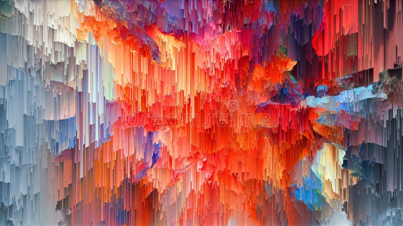 Abstract Falling Sun Concept Art Texture Stock Illustration ...