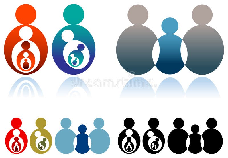 Abstract family stock vector. Illustration of care, humanity - 42771698