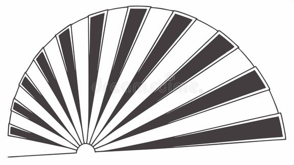 Abstract Fan or Petal Decorative Pattern, Graphic Design Element Vector ...