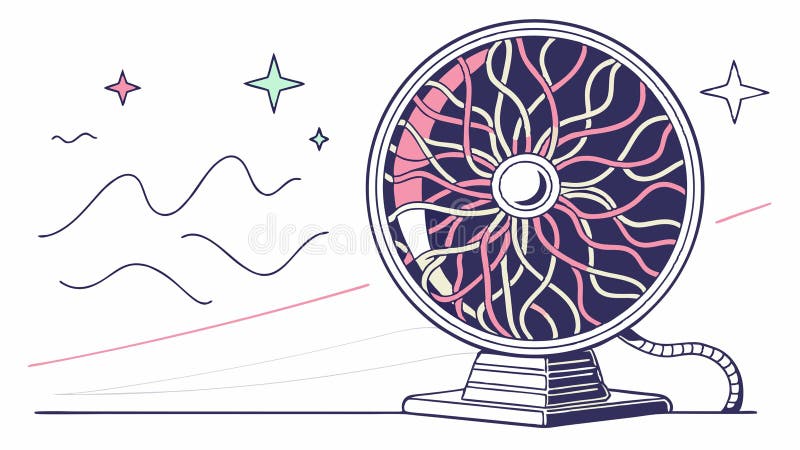 Abstract Fan or Radial Pattern, Technology and Energy Vector Graphic ...