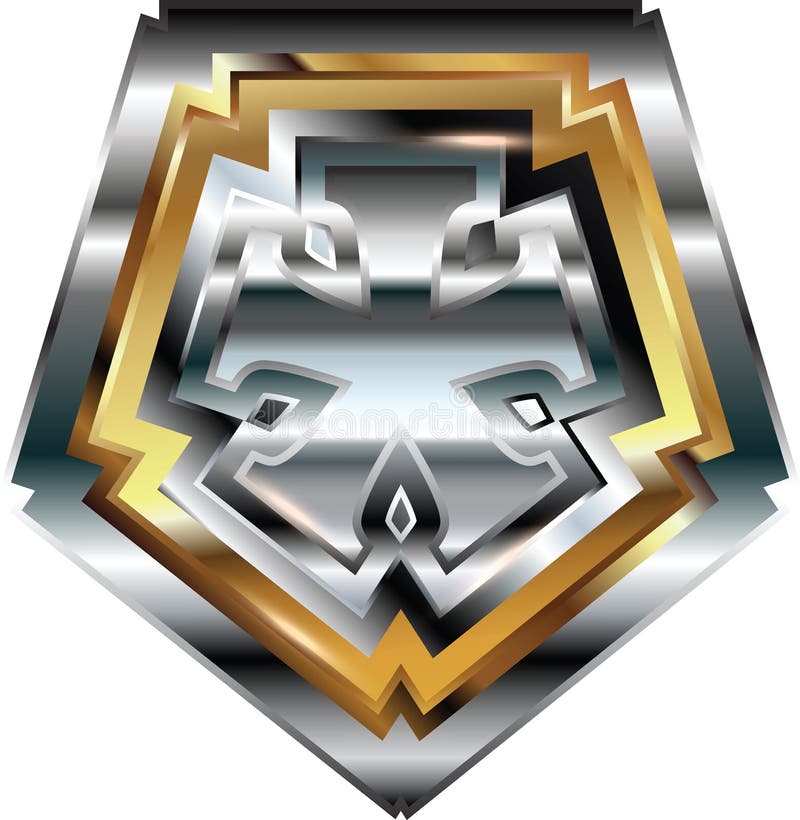 Fancy symbol stock vector. Illustration of design, golden - 100614606