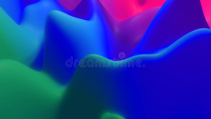 3d Render. Abstract Fantastic Background, Liquid Gradient of Paint with ...