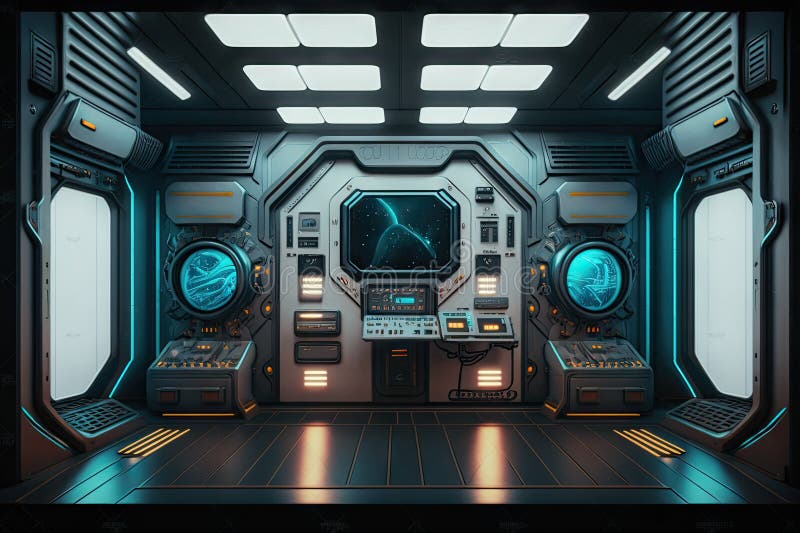 Abstract Fantastic Outer Space of Metal Gate Security Control System ...