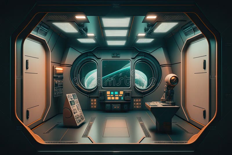 Abstract Fantastic Outer Space of Metal Gate Security Control System ...