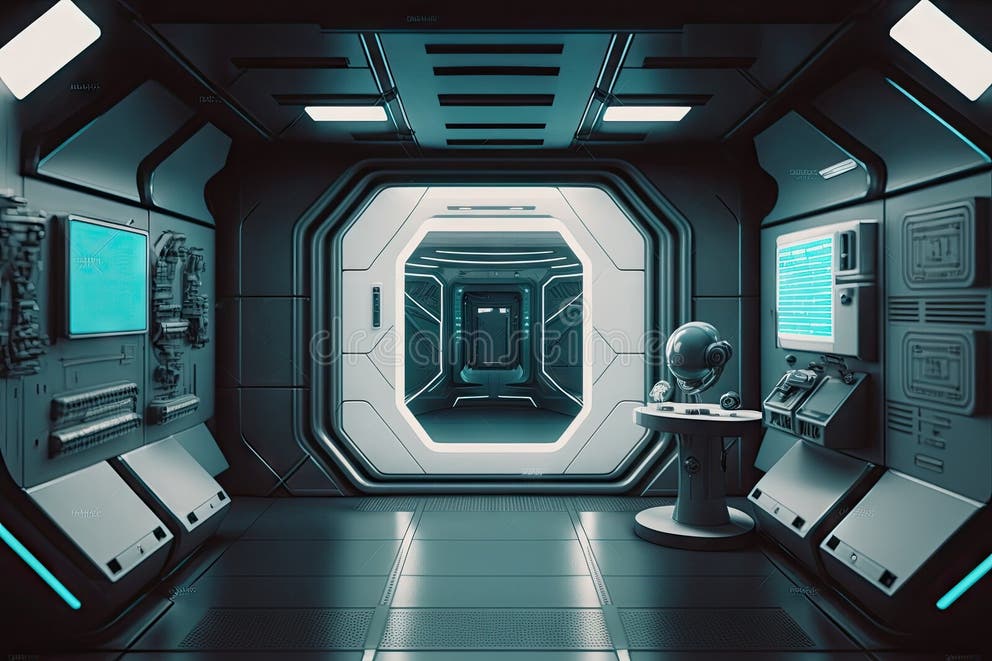 Abstract Fantastic Outer Space of Metal Gate Security Control System ...