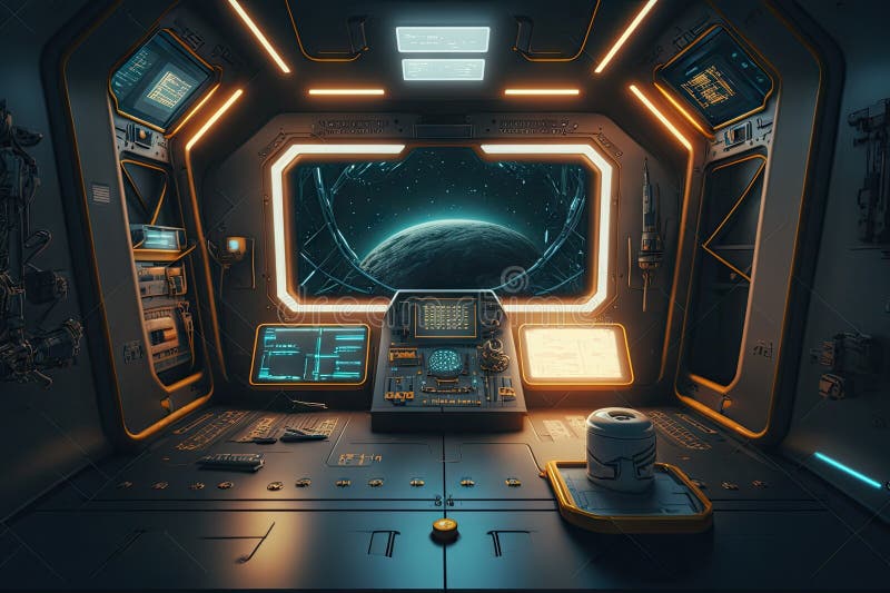 Abstract Fantastic Outer Space of Metal Gate Security Control System ...