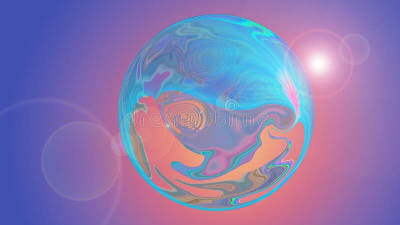 Abstract Fantasy Glowing Background Stock Illustration - Illustration ...