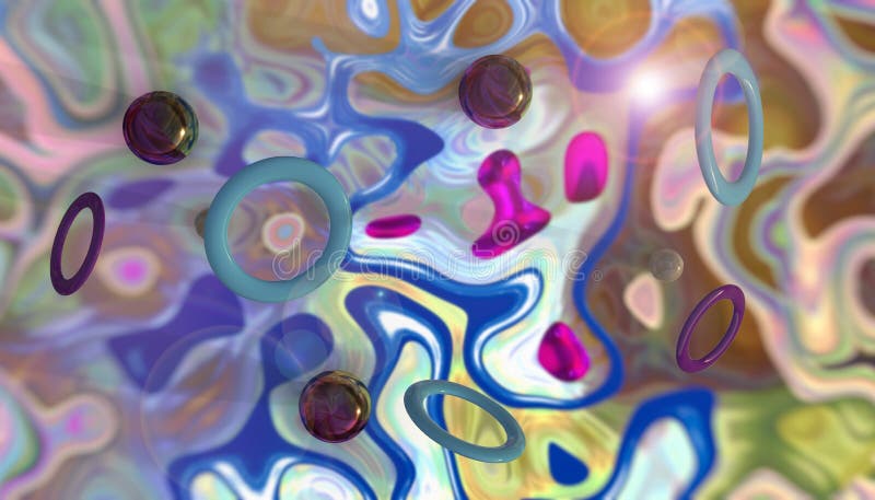 Abstract Fantasy Background with Figure Stock Photo - Image of ...