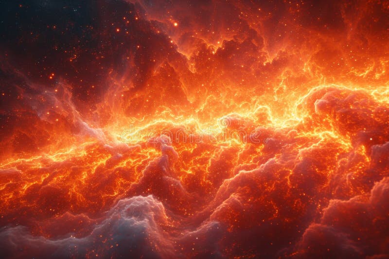 An Abstract Fantasy Lightning Bolt . 3d Illustration Stock Illustration ...