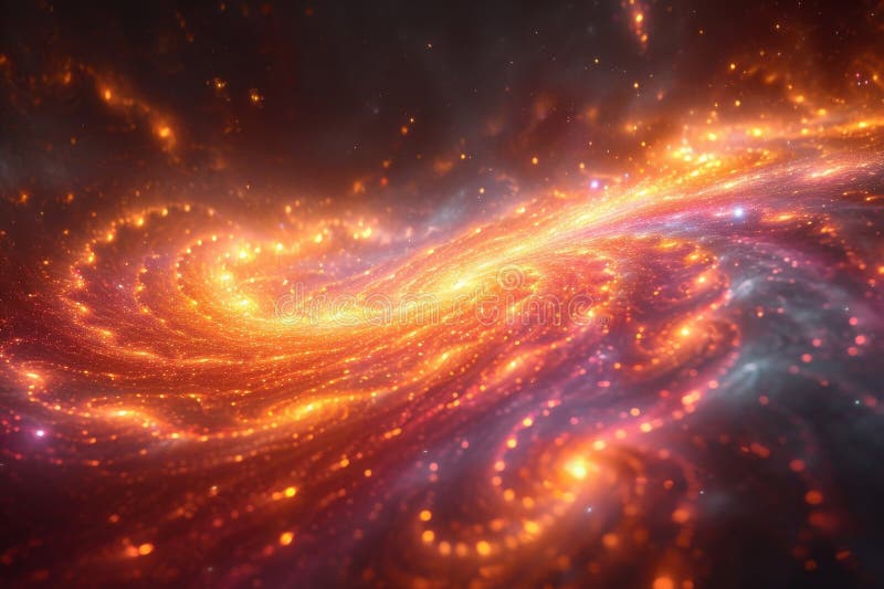 An Abstract Fantasy Lightning Bolt . 3d Illustration Stock Illustration ...