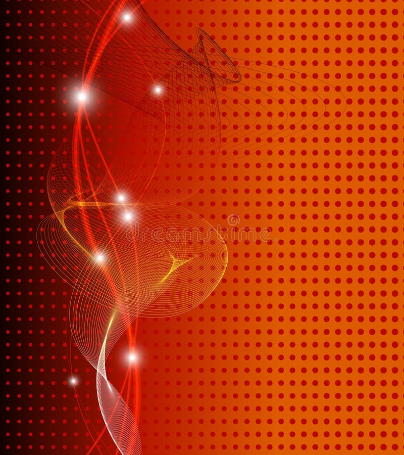 Abstract Fantasy Orange Background Stock Illustration - Illustration of ...