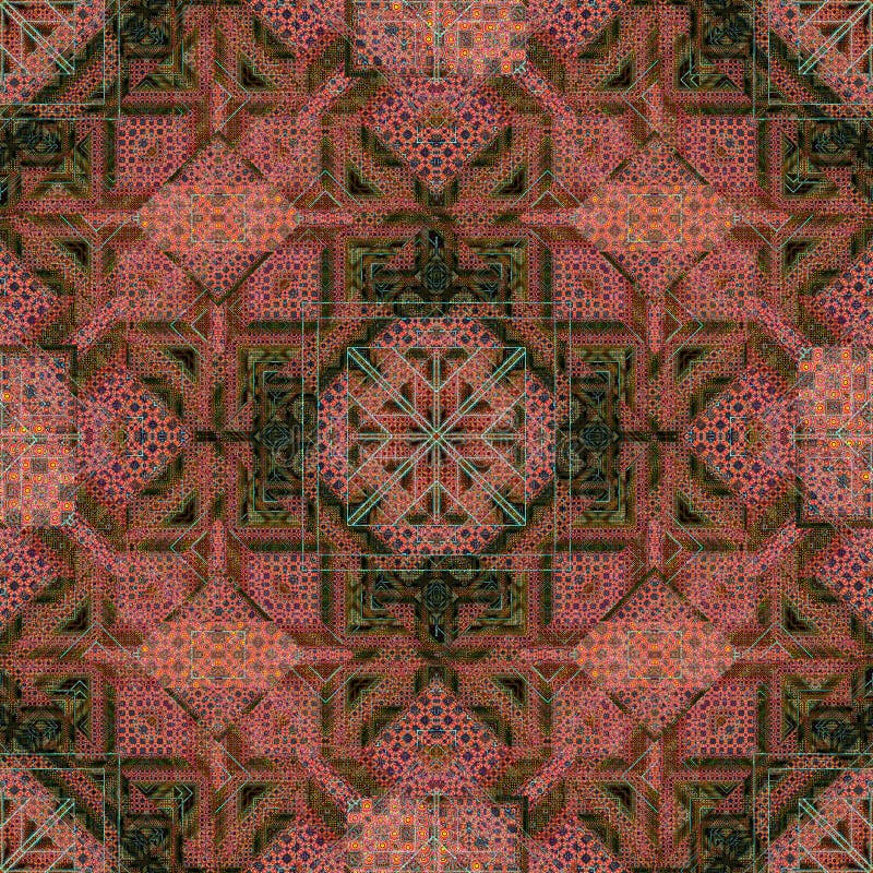 Abstract Fantasy Pattern in Retro Style. Beautiful Background Stock ...