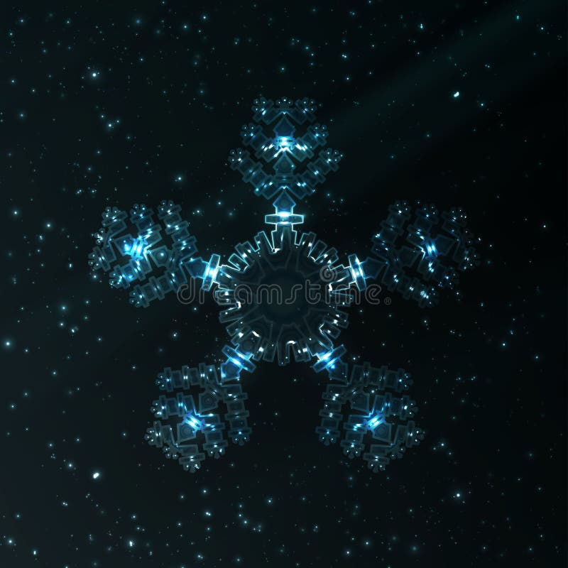 Abstract Fantasy Snowflake Illustration Stock Vector - Illustration of ...