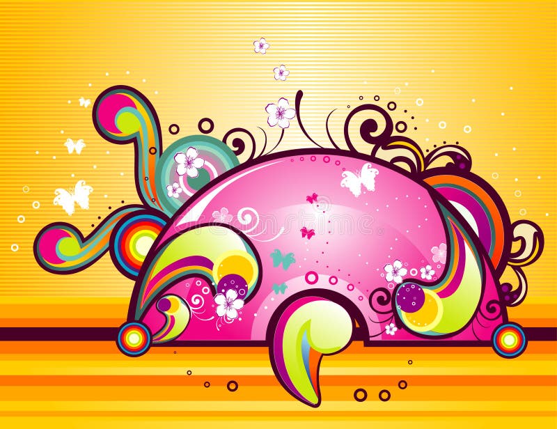 Fantasy Vector Fairy-tale Floral Frame Stock Vector - Illustration of ...