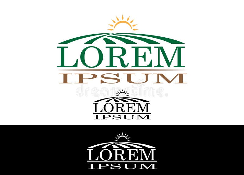 Abstract Farm Land Icon stock vector. Illustration of farm - 86576645