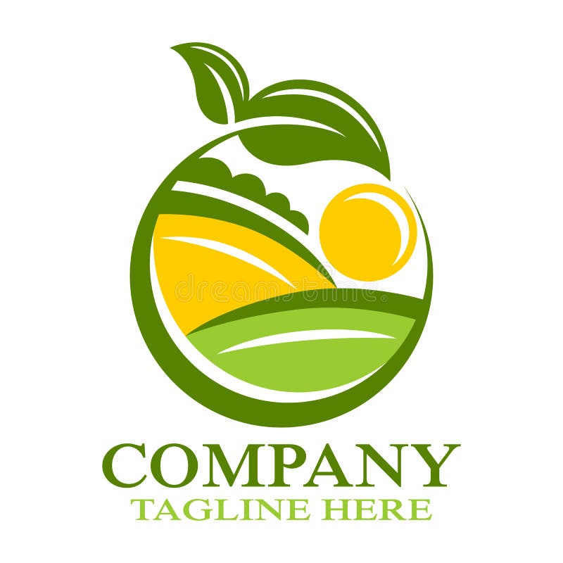 Abstract Farming and Fields Logo. Stock Vector - Illustration of ...