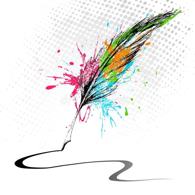 Abstract Feather stock vector. Illustration of concept - 24564670