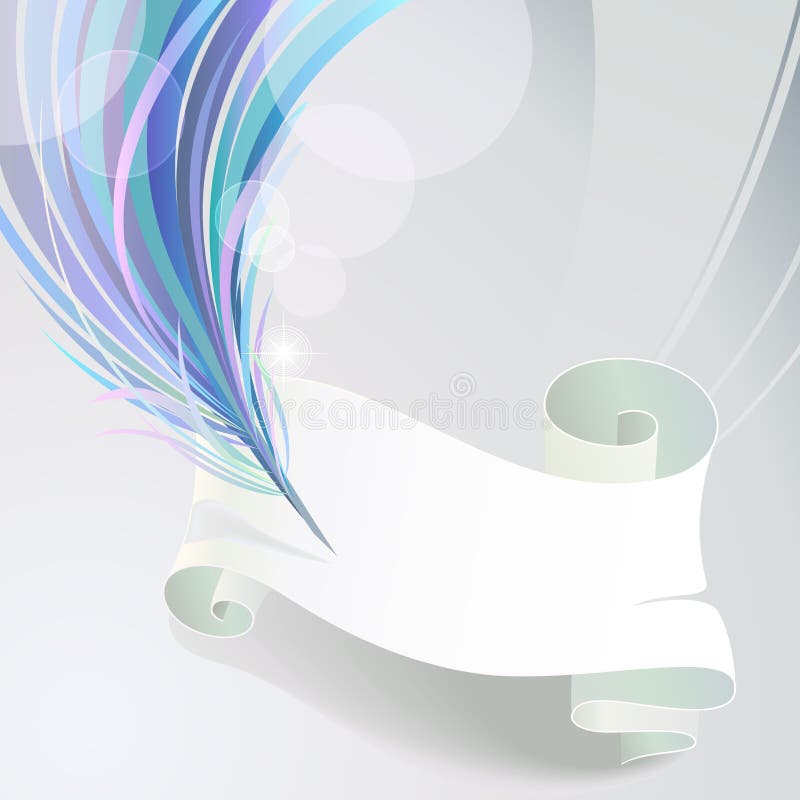 Abstract Feather Art Pattern Background Stock Illustration ...