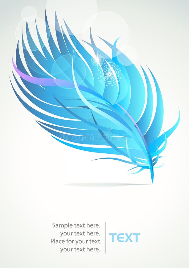 Abstract Feather Art Pattern Background Stock Vector - Illustration of ...