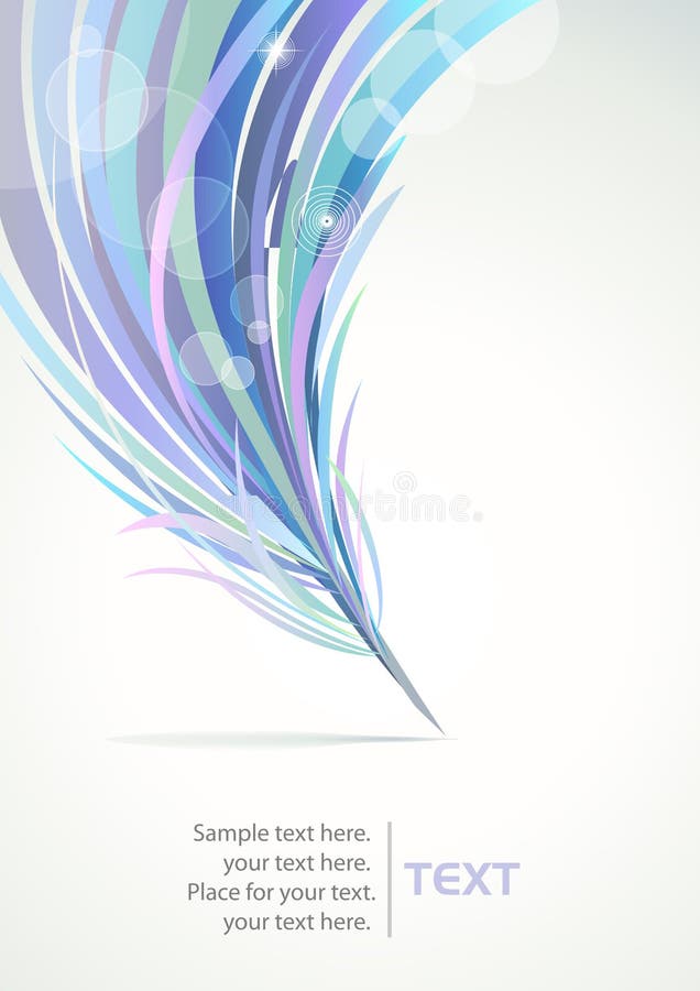 Abstract Feather Pattern Background Stock Vector - Illustration of ...