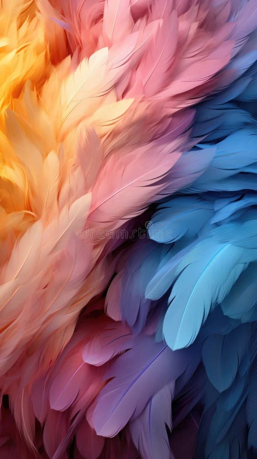 Abstract Feather Pattern, Pastel Color Background Stock Photo - Image ...