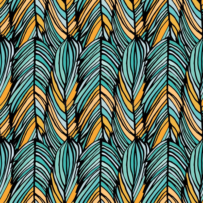 Abstract feather pattern stock vector. Illustration of abstract - 44220308