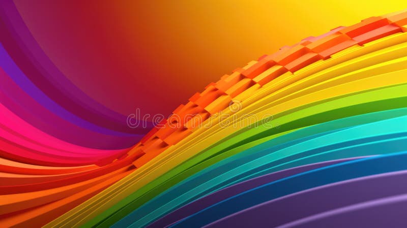 Abstract Features with the Image of a Rainbow on a Multi-colored ...