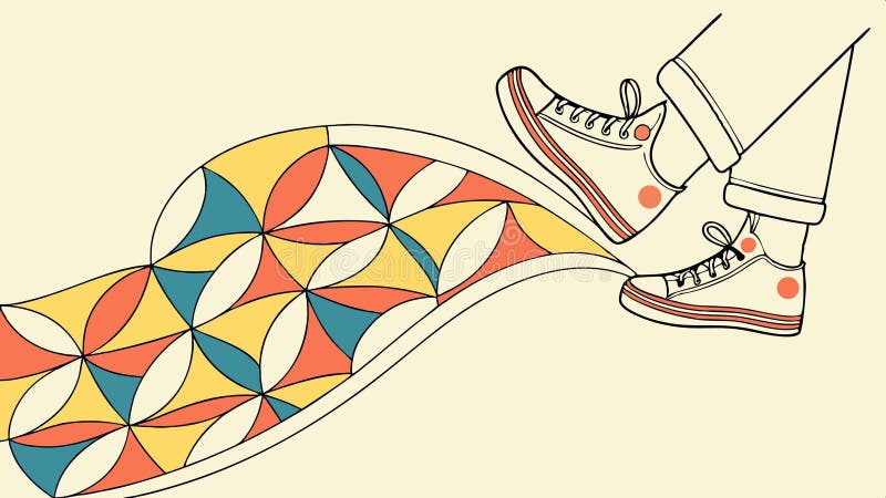 Colorful Abstract Feet Walking Stock Illustrations – 105 Colorful ...