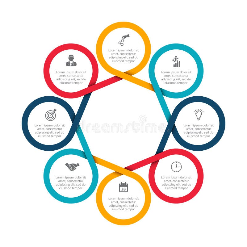 Abstract Felements of Cycle Diagram with 8 Steps. Stock Vector ... Abstract Felements of Cycle Diagram with 8 Steps. Stock Vector ...