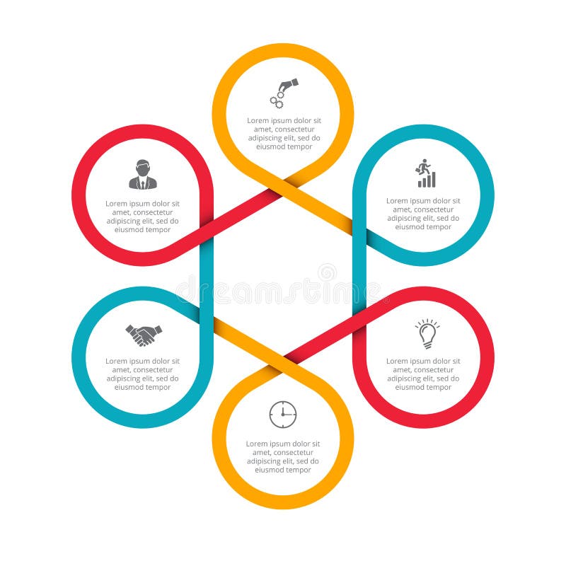 Abstract Felements of Cycle Diagram with 6 Steps. Stock Vector ... Abstract Felements of Cycle Diagram with 6 Steps. Stock Vector ...