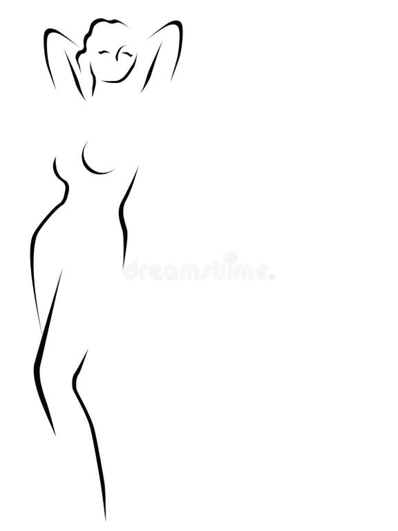 Abstract female form stock vector. Illustration of bared - 13440007