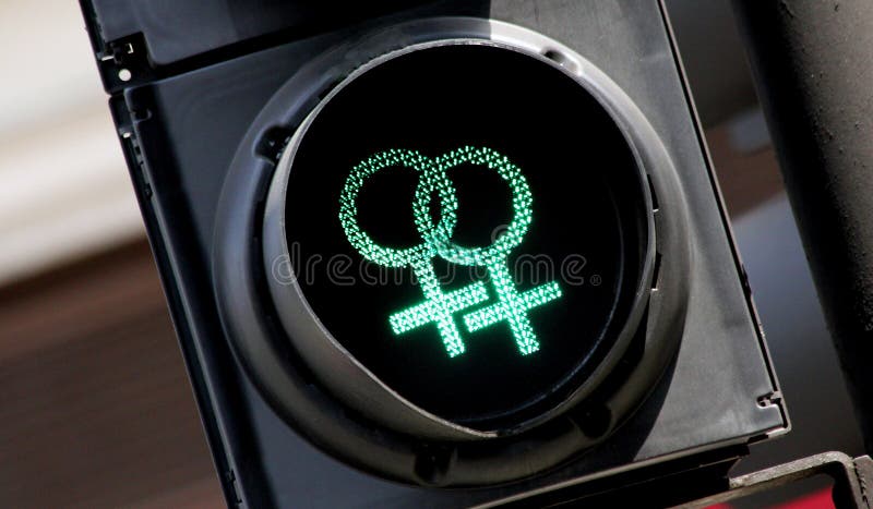 Abstract Traffic Lights Scene Stock Image - Image of female, gender ...